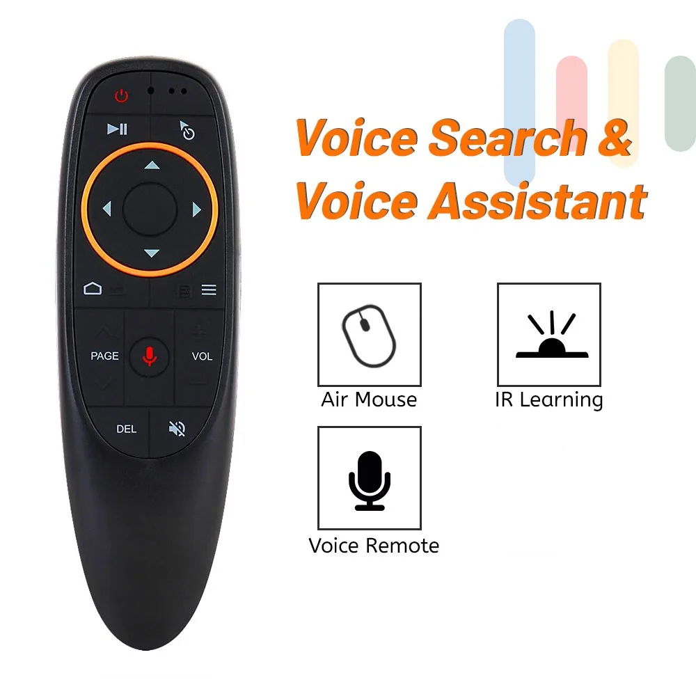 Voice assistant Air Mouse Remote 2.4Ghz Mini Wireless Android TV ...