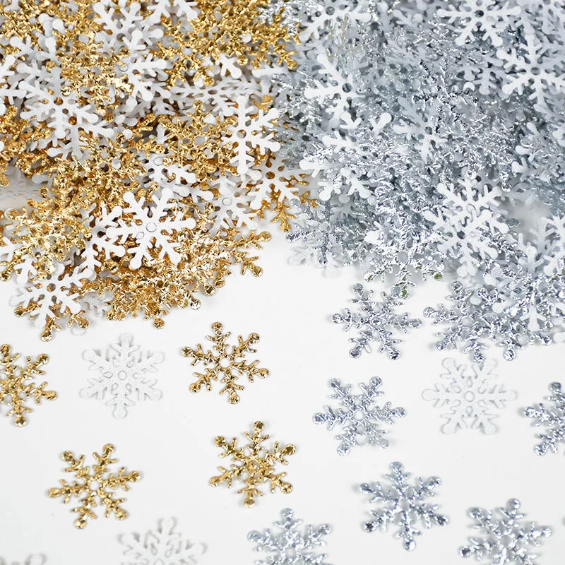 Gold And Silver Snowflakes