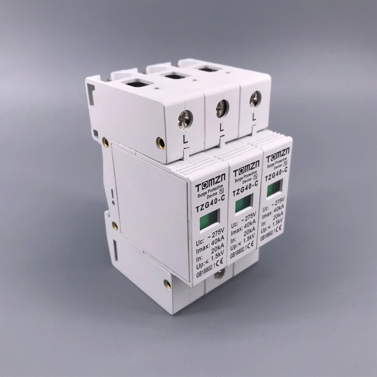 AC SPD 3P 20KA~40KA 275V House Surge Protector protection Protective ...