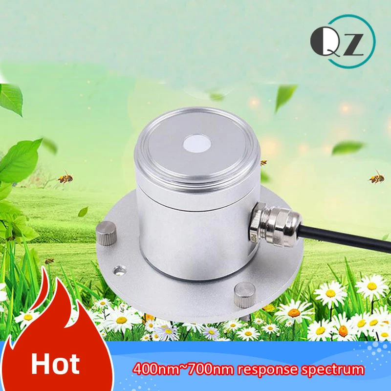 Rs485 4-20ma 0-5v 0-10v Radiant Light Quantum Meter Pyranometer Sun Par Photosynthetically ...