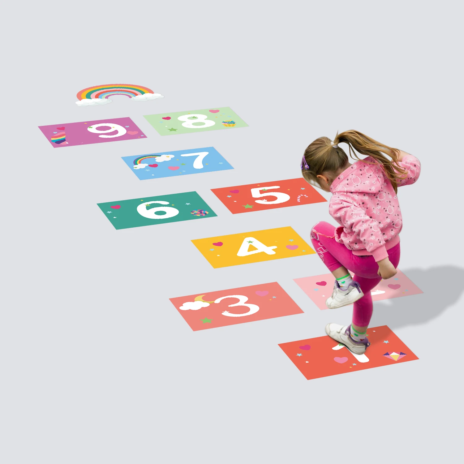 Hopscotch Game Cartoon