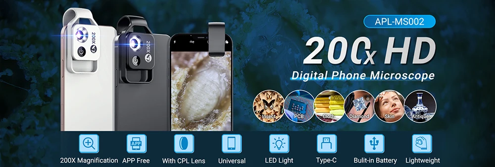 Microscopio Digital HD 200x – LydaMarket