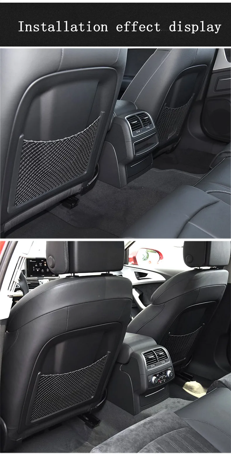 Rangement intérieur,Filet de siège arrière, poche arrière, rangement ...