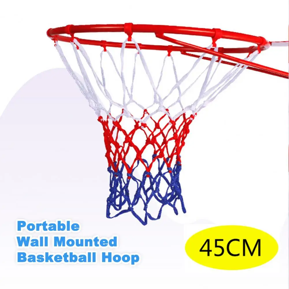 1Set-45cm-Hanging-Basketball-Hoop-Wall-Mounted-Basketball-Goal-Hoop-Rim ...