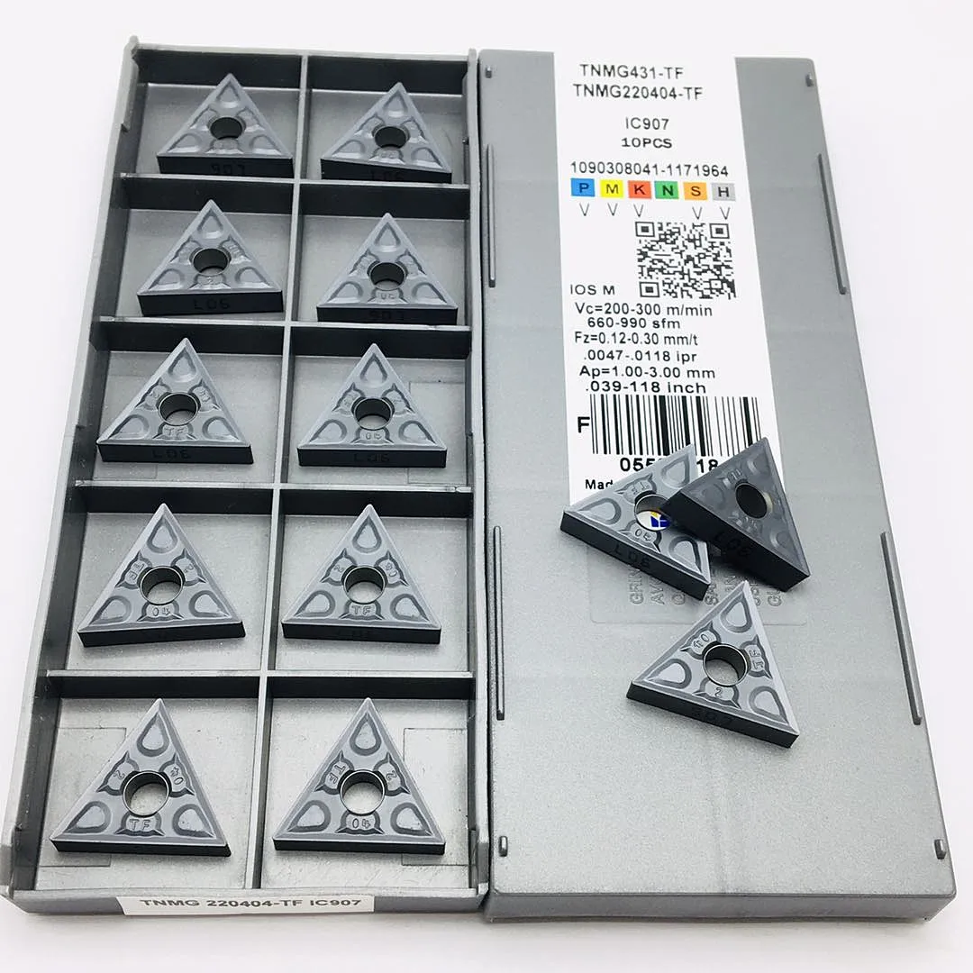 10PCS-slotting-insert-TNMG220404-TNMG2204048-TF-IC907-IC908-lathe-parts ...