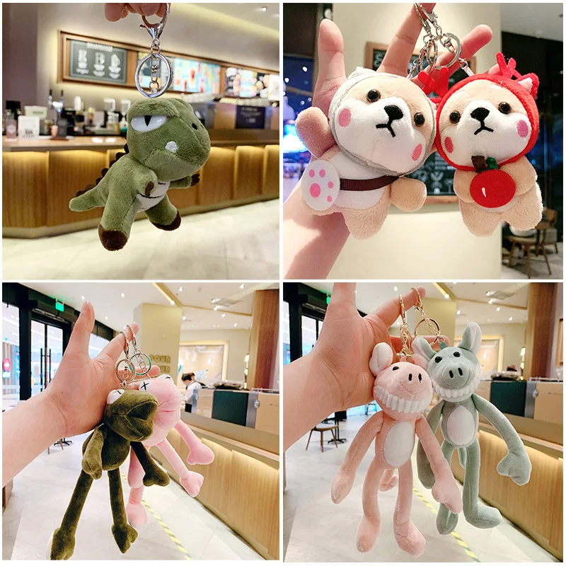 10-20cm-Cute-Plush-Toy-Keychain-Kawaii-Bag-and-Key-Pendant-Stuffed ...