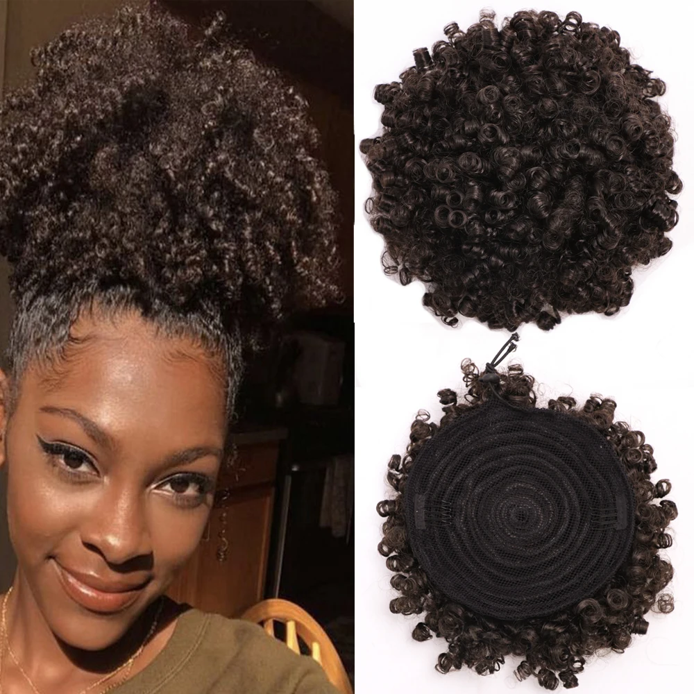 ONYX coleta corta para mujer, extensiones de cabello sintético Afro ...