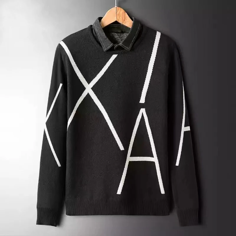 2022-high-end-brand-fashion-shirt-collar-sweater-menswear-designer ...