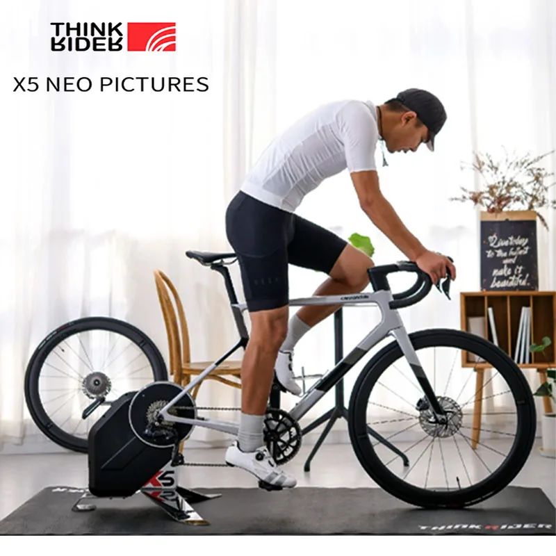 Thinkrider X5 MTB 도로 자전거 스마트 실내 라이딩 트레이너, 파워 미터 내장 자전거 트레이너 플랫폼 ...