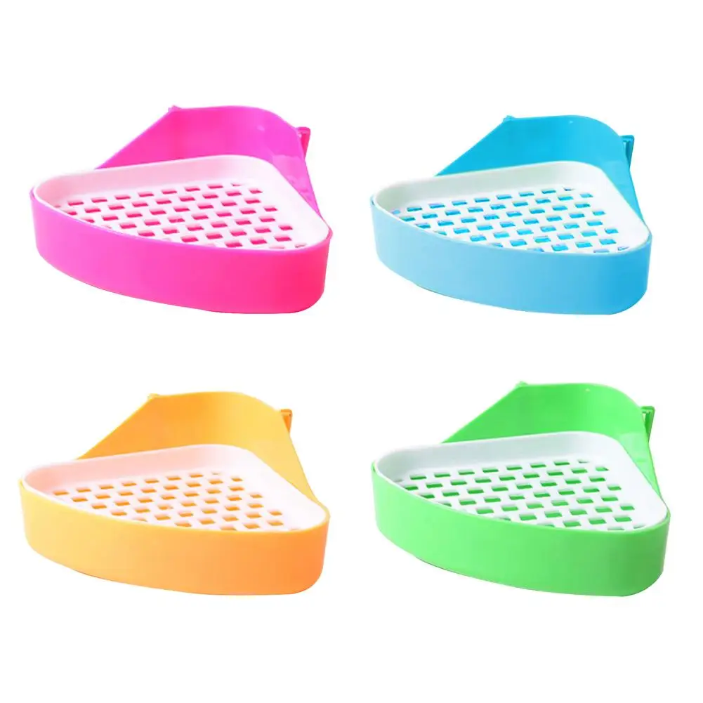 Pet Toilet Triangle Shape Stable Fixable Tray Potty Trainer Urine Box ...