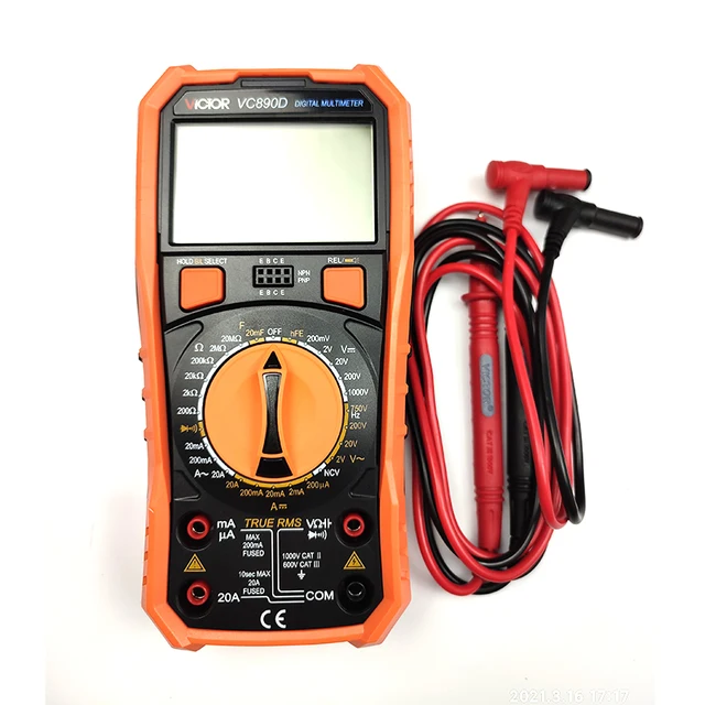 VICTOR VC890D VC890C+ Professional Digital Multimeter True RMS ...