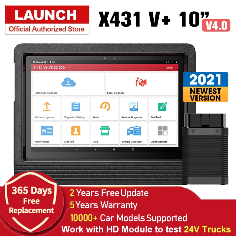 Launch X431 V Plus Car Diagnostic Scanner Auto Diagnostics Tool Full ...