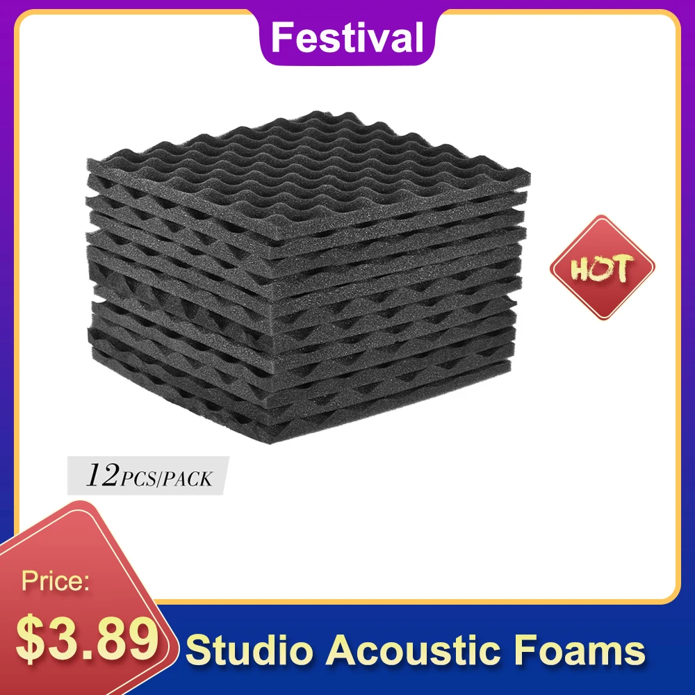 Studio-Acoustic-Foams-Panels-Sound-Insulation-Foam-30-30cm-12-12in ...