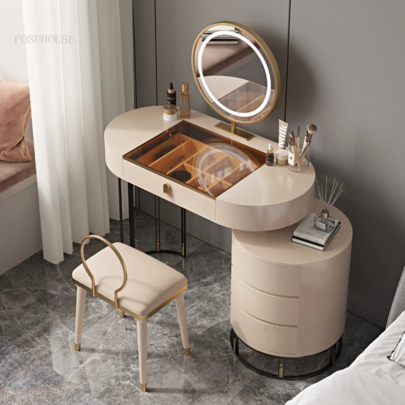 Nordic-Smart-LED-Light-Dressers-Minimalist-Modern-Bedroom-Furniture-Dressing-Table-All-in-one ...