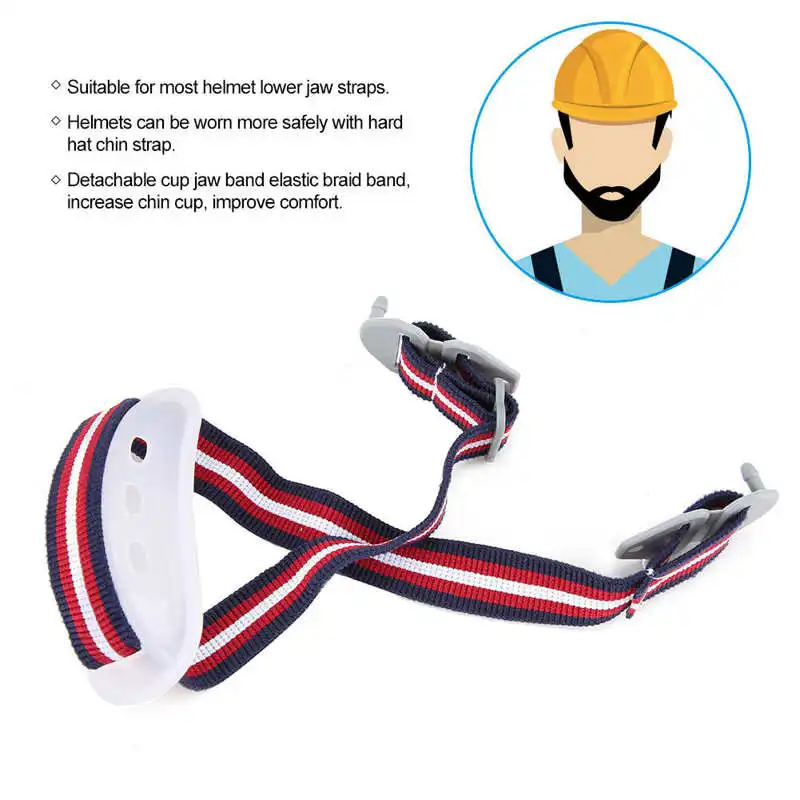 Safe-Helmet-Safety-Construction-White-Hard-Hat-Chin-Strap-Detachable ...