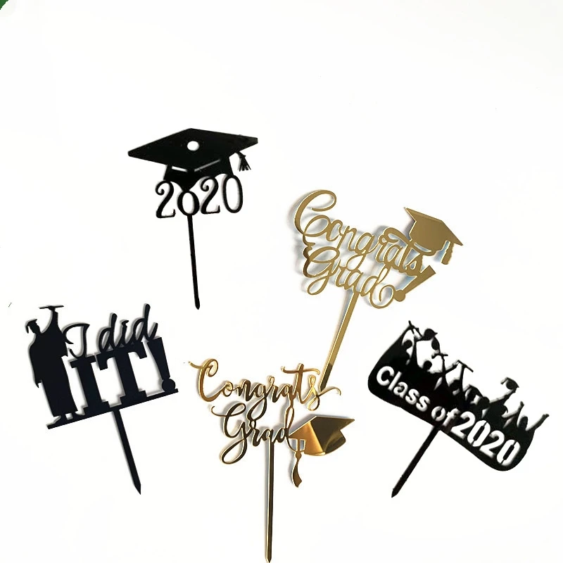 Acr-lico-gradua-o-temporada-bolo-topper-estudante-festa-bolo-bandeira ...