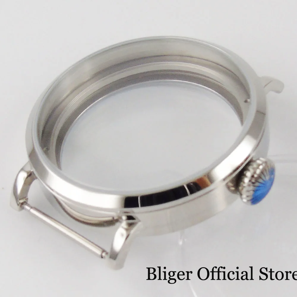 Polished-46mm-Manual-Hand-Winding-Watch-Case-fit-ETA-6497-6498-Movement ...