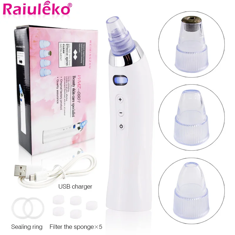 Electric Blackhead Suction Instrument Facial Face Pore Cleanser Device ...