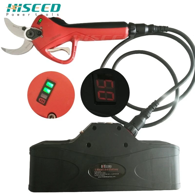 HISEED Progressive electric scissors battery tree pruner electric grape ...