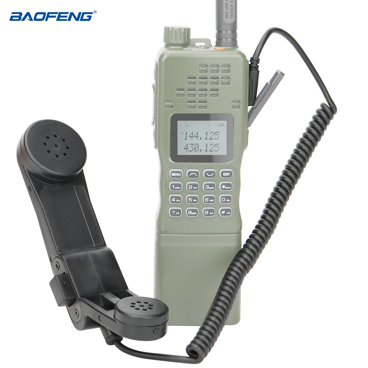 Baofeng Army radio Microphone Military Handheld Speaker Mic for BaoFeng ...