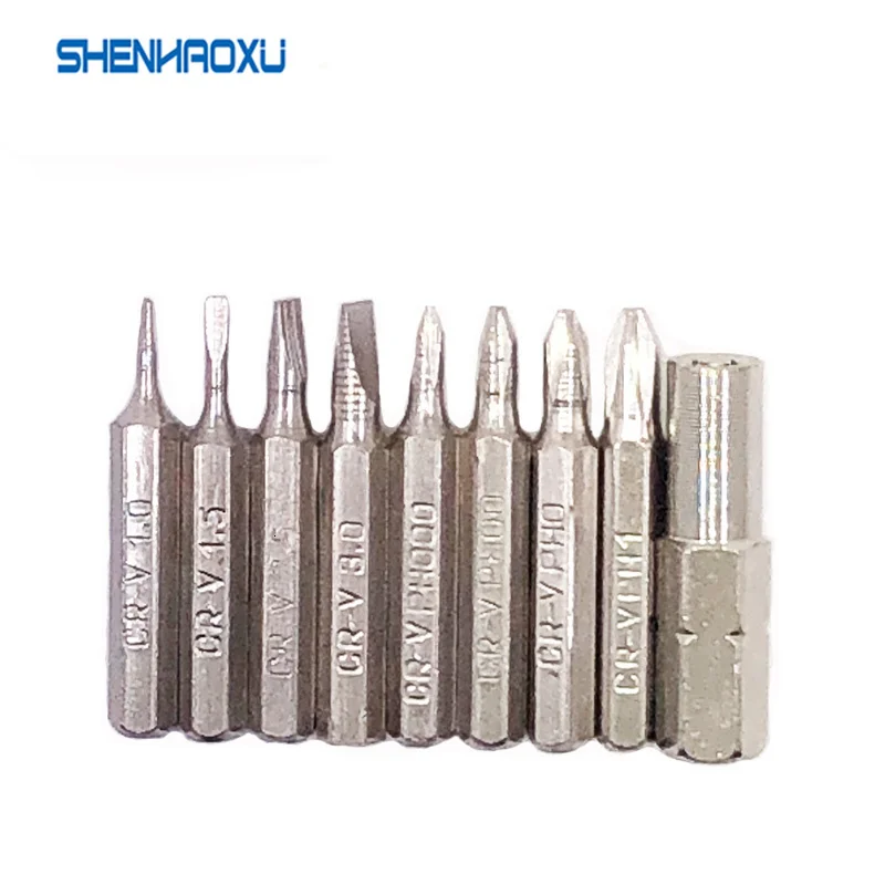 9pcs Slotted Phillips CR-V precision Bits Set screwdriver Drill Bit ...