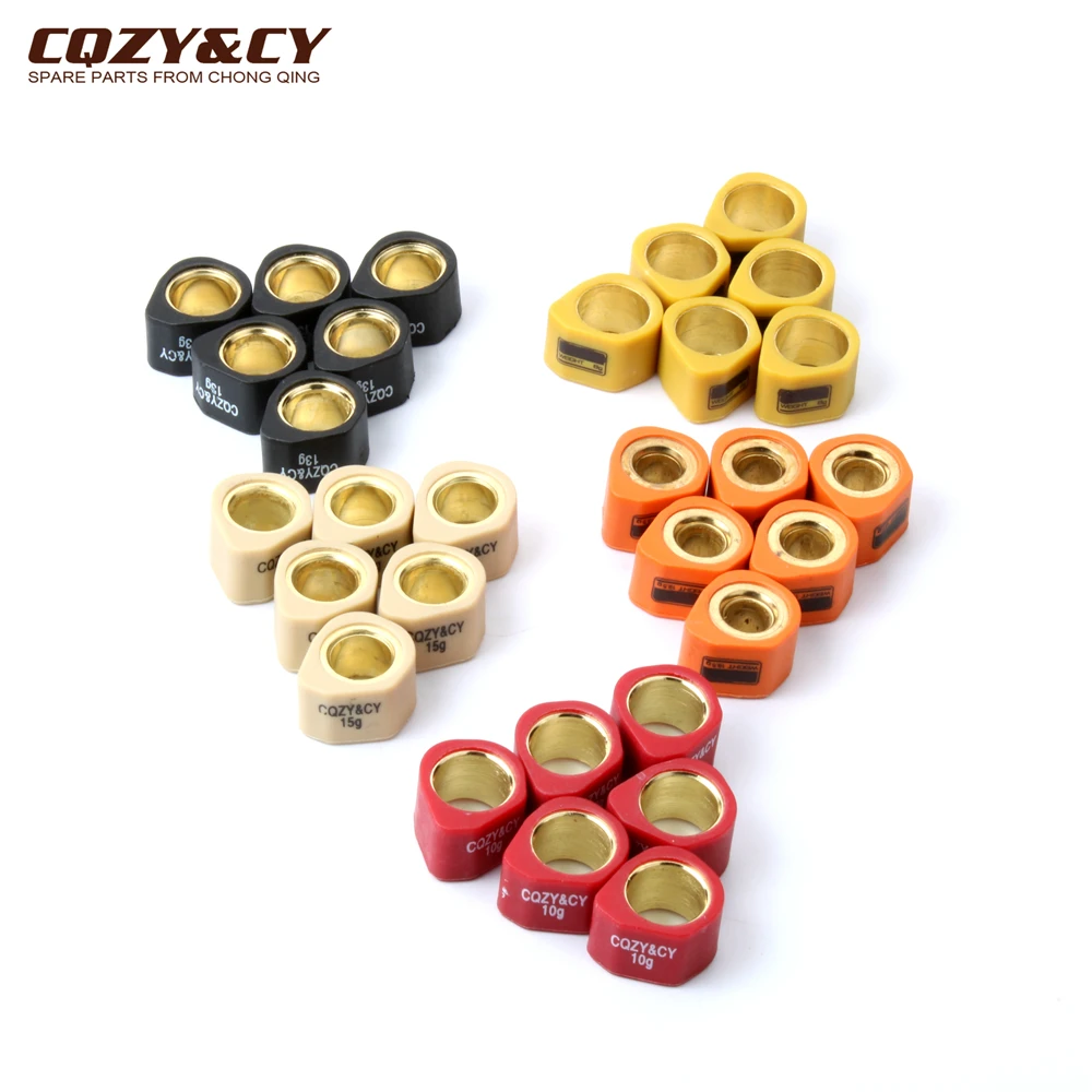 6PC-Racing-Variator-Roller-Weights-20x15mm-8g-10g-13g-15g-19g-For-Kymco ...