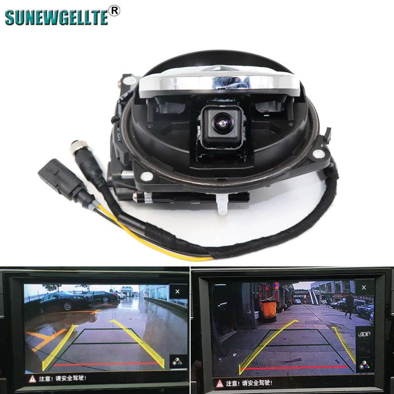 For Car VW FLIP reversing rear view LOGO camera For VW Passat B6 B7 B8 ...