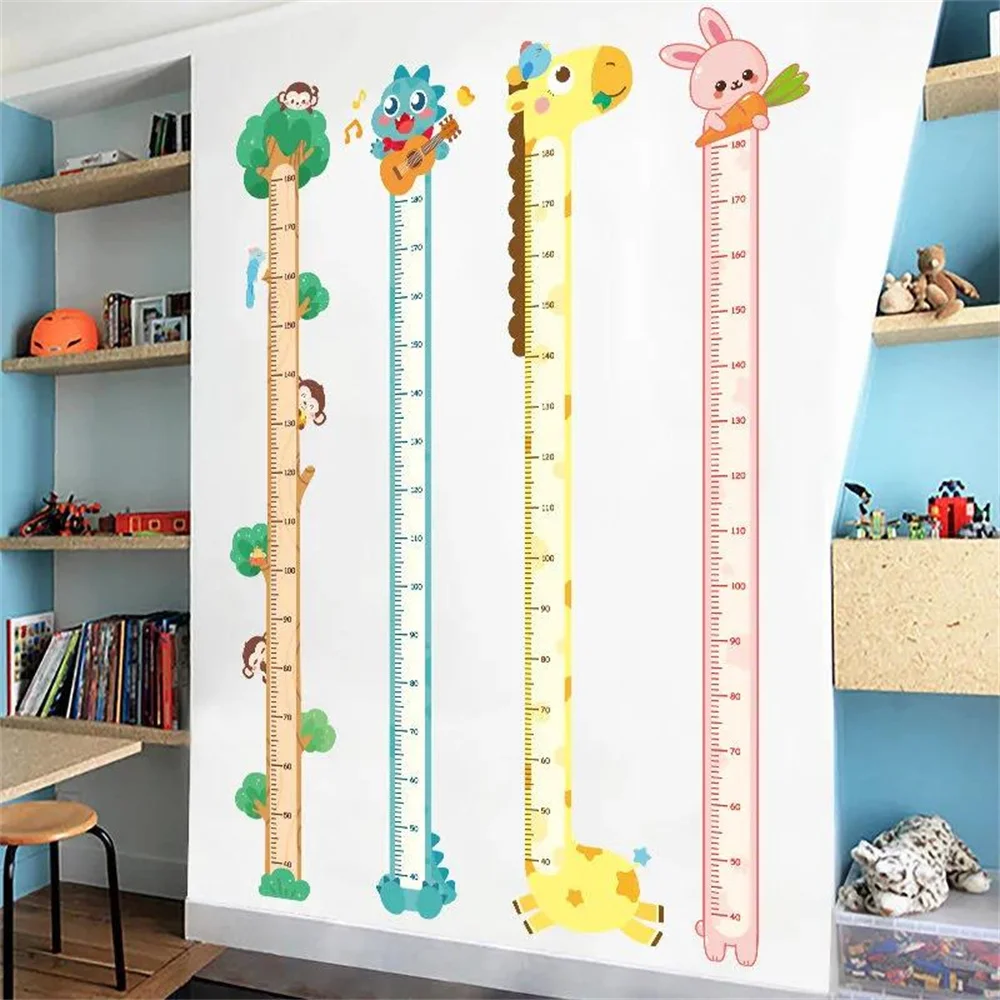 Jungle-Forest-Tree-Height-Measure-Wall-Sticker-For-Kids-Room-Nursery ...