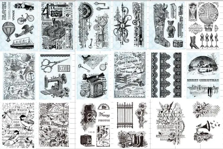 Retro-Transparent-Clear-Stamps-for-DIY-Scrapbooking-Card-Making-Fun ...