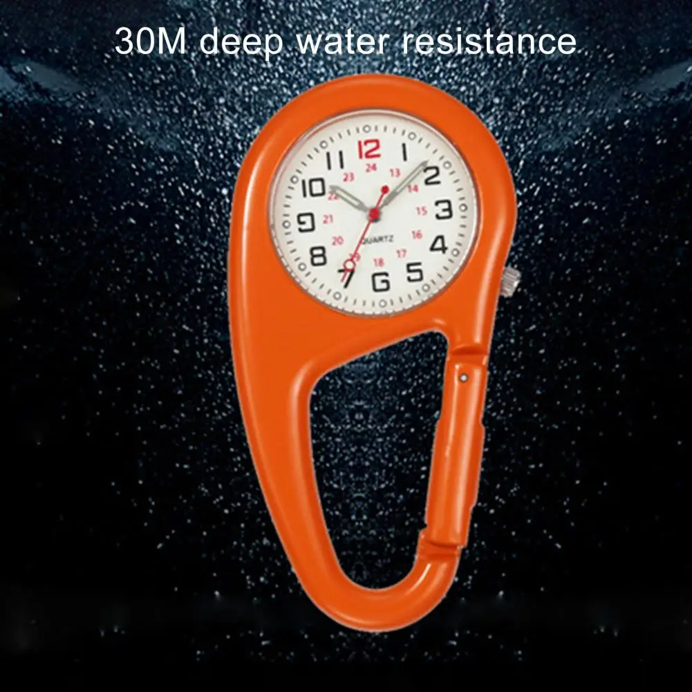 Mini-Clip-on-Carabiner-Watch-Portable-Outdoor-Pocket-Watch-Luminous ...