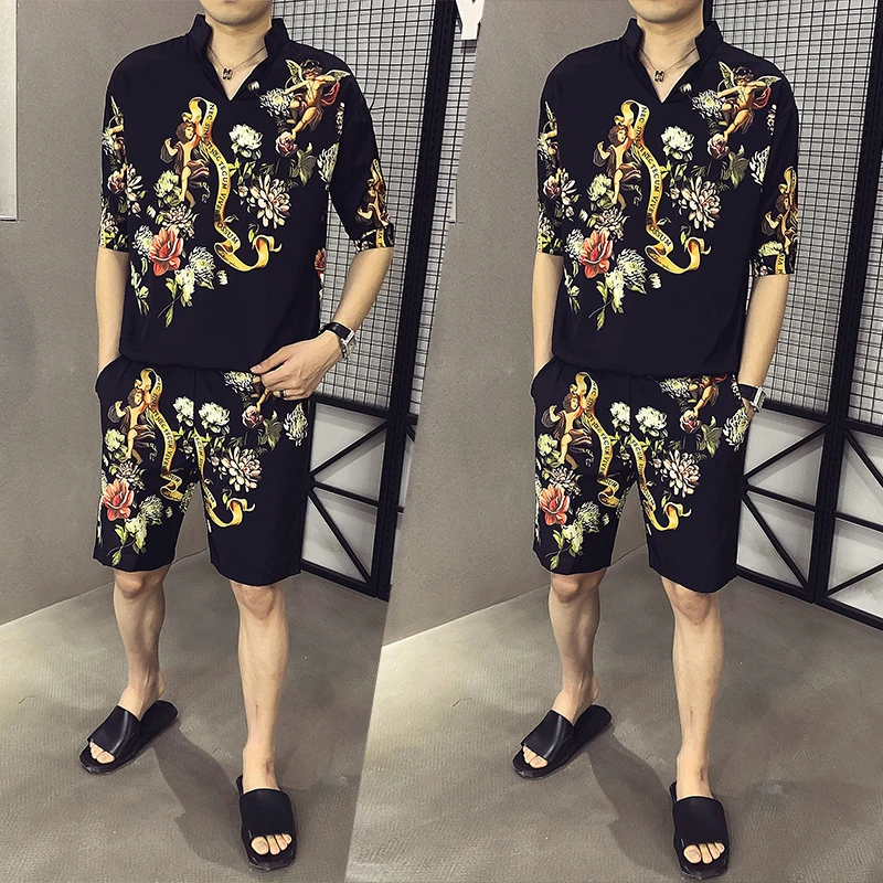 Moda 2020 nueva camiseta para hombre, conjunto de estampado de águila ...