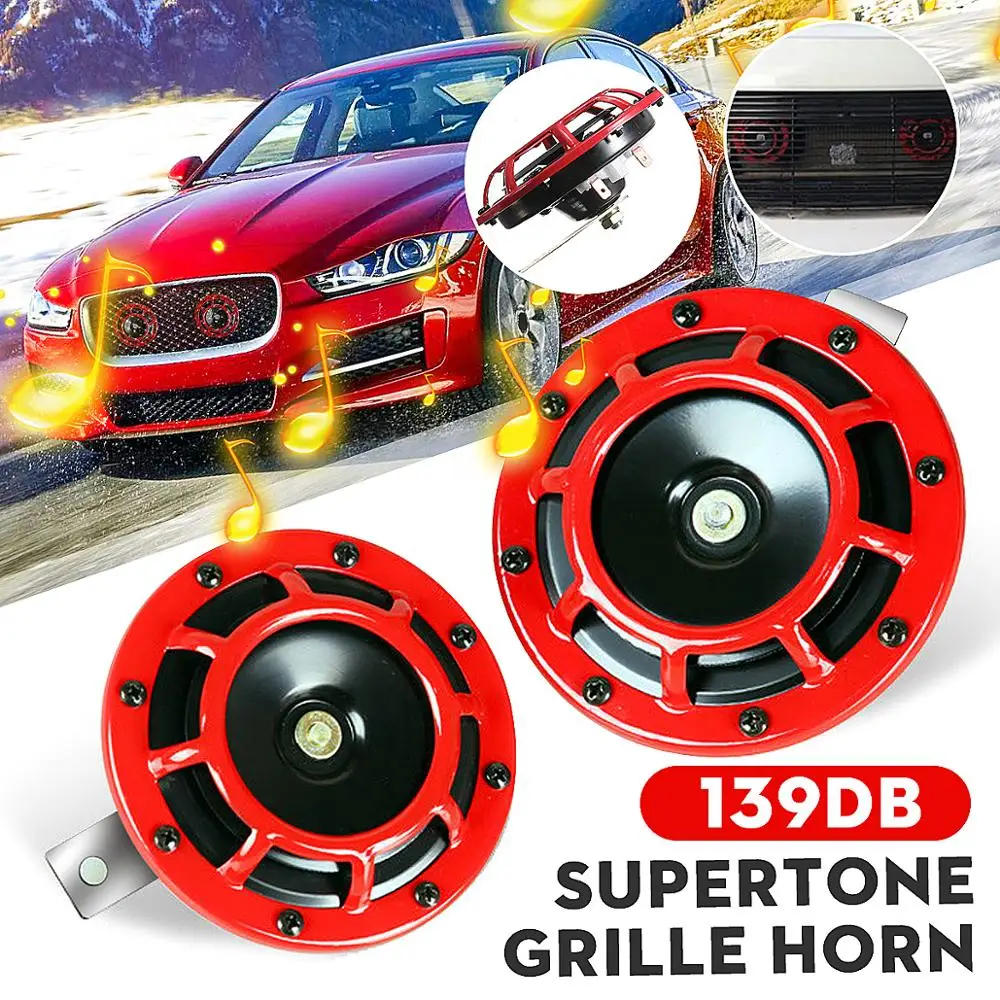 Electric-12V-Universal-139dB-Dual-Trumpet-Super-Loud-Air-Horn-Kit ...