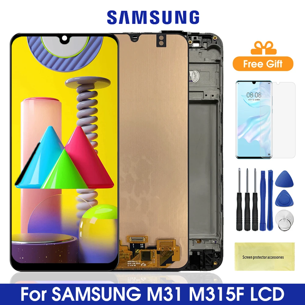 M315 Lcd For Samsung Galaxy M31 M315 M315f/dsn M315f/ds Lcd Display ...
