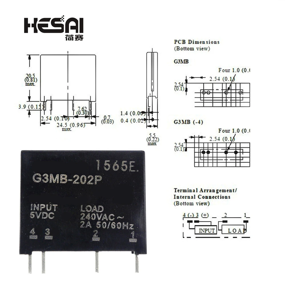 G3mb 202p Solid State Relay | Electronic Ssr Relays | G3mb 202p Relay ...