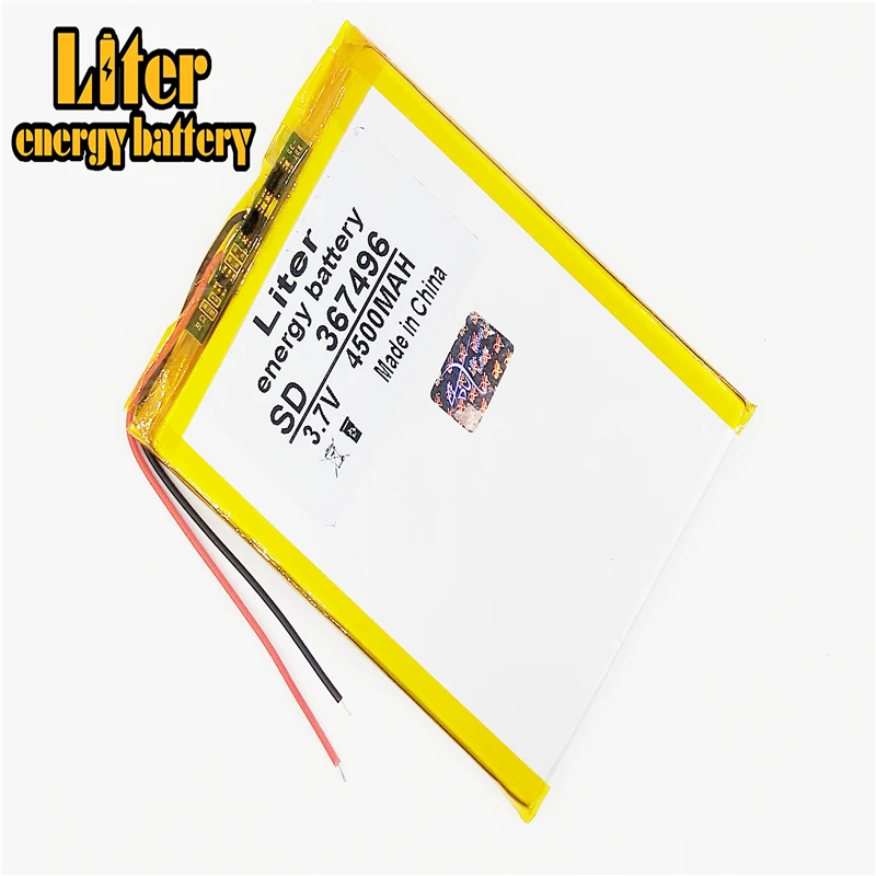 367496 3.7V 4500mah 357595 Tablet polymer battery for 7 inch tablet pc ...