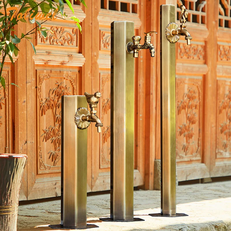 Garden-Water-Column-Square-Watering-Irrigation-Floor-Mounted-Water-Tap ...