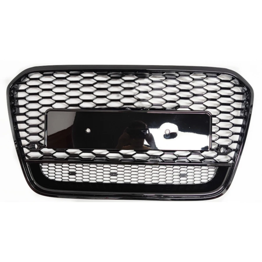 For-Audi-A6-C7-S6-Sline-2012-2015-Black-Frame-Car-Racing-Grill-Front ...