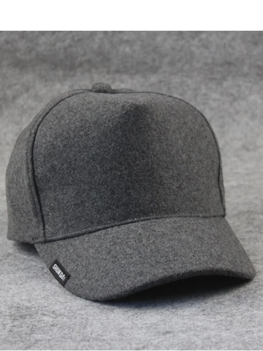 Big Head Men Winter Large Size Wool Hats Male Plus Sizes Felt Baseball ...