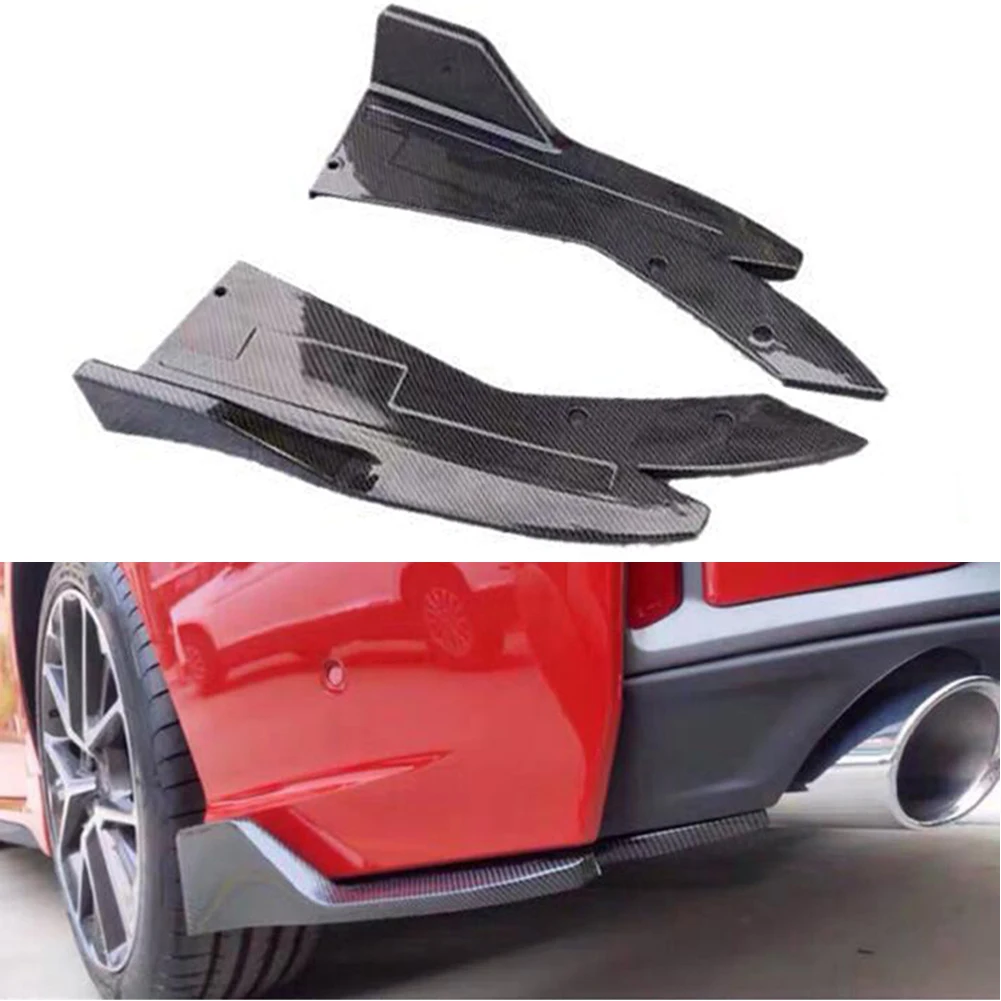 2pcs Car Rear Bumper Lip Winglets Side Skirt Splitters Spoiler Lips ...