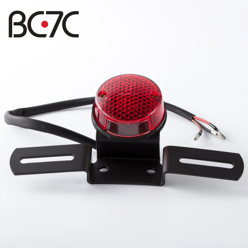 Motorcycle-Retro-Red-Round-Brake-Light-With-Bracket-For-Harley-Cruise ...