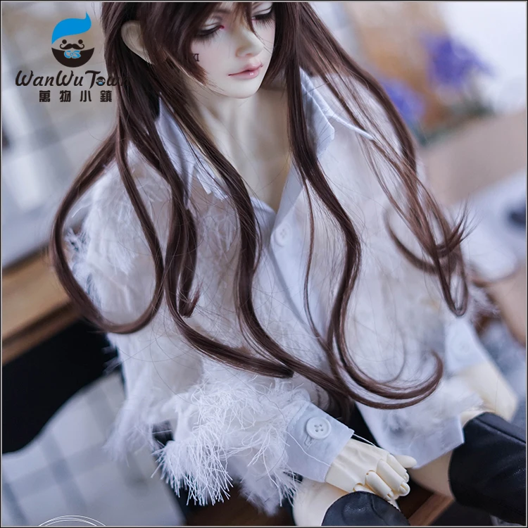 1 шт. Bjd кукольная одежда Модная рубашка с кисточками белый/черный топ с длинными рукавами for1 ...