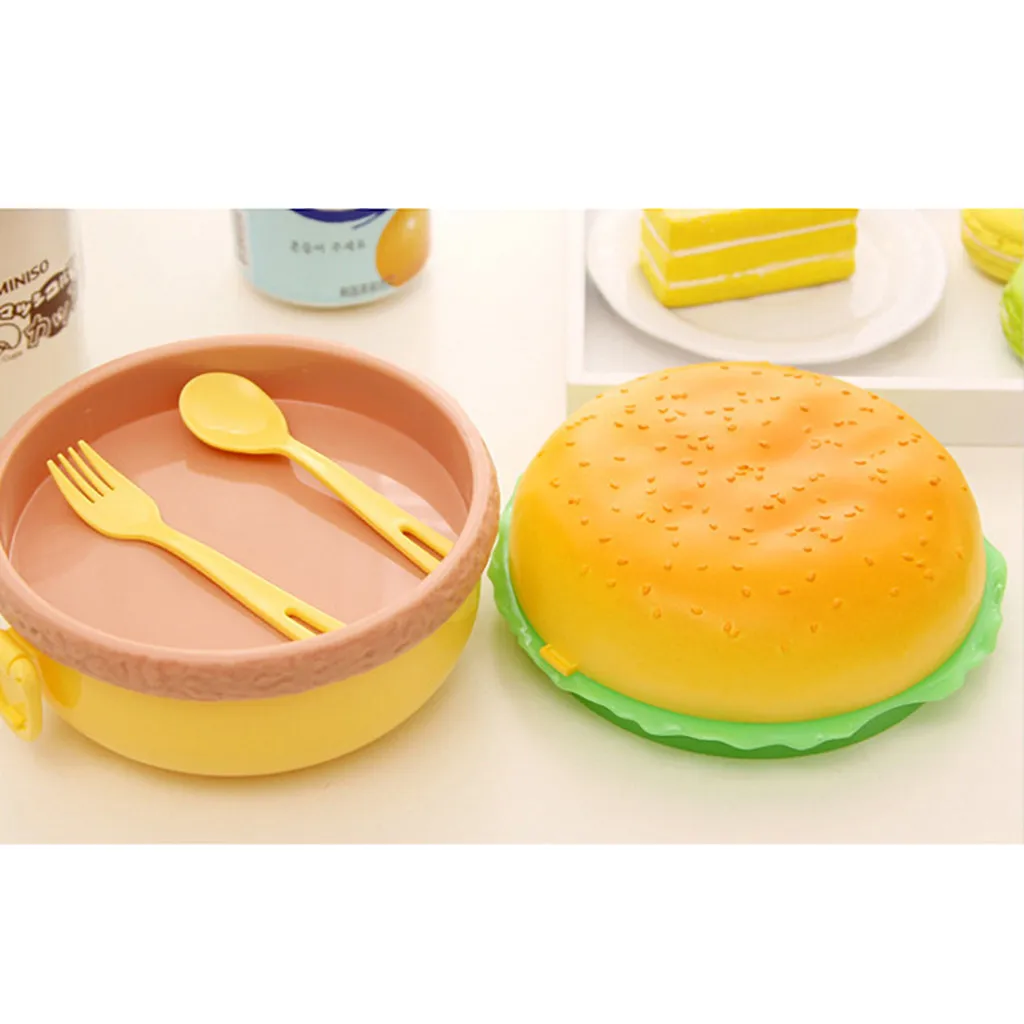 Hamburger-Lunch-Box-Kid-Bento-Box-Food-Container-Creative-Burger ...
