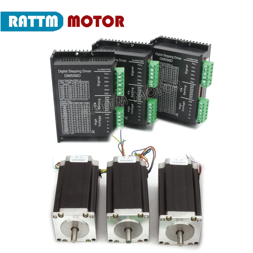 Stepper Machine KakaTopbas Dual Shaft Nema23 Stepper Motor,280 Ncm ...