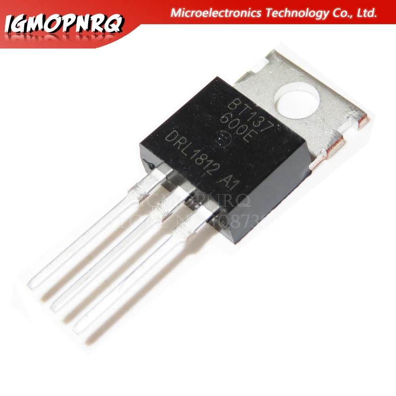10pcs-BT137-600E-BT137-BT137-600-600V-Triacs-RAIL-TRIAC-TO-220-new ...