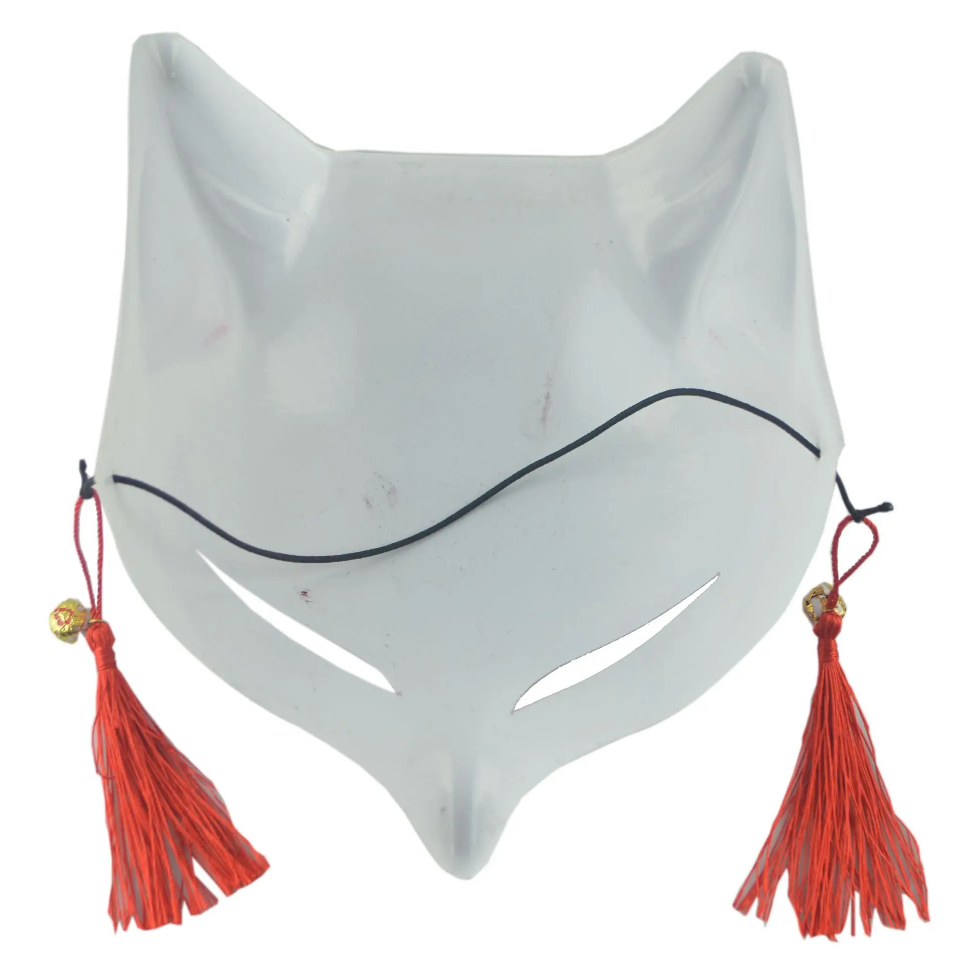Fox Demon Mask Anime Fox COS Mask And Wind Half Face Cat Mask Ball ...