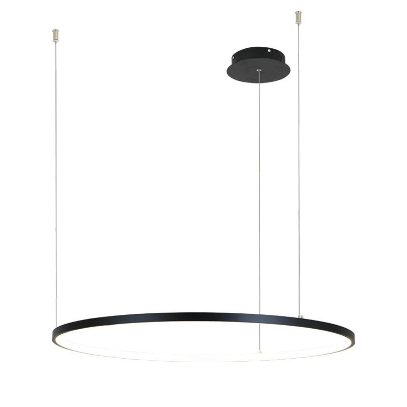 모던 Led 샹들리에 원형 조명 인테리어 디자인 엔지니어링 조명 라인 걸이 Led 링 샹들리에 램프 라이프 허브몰