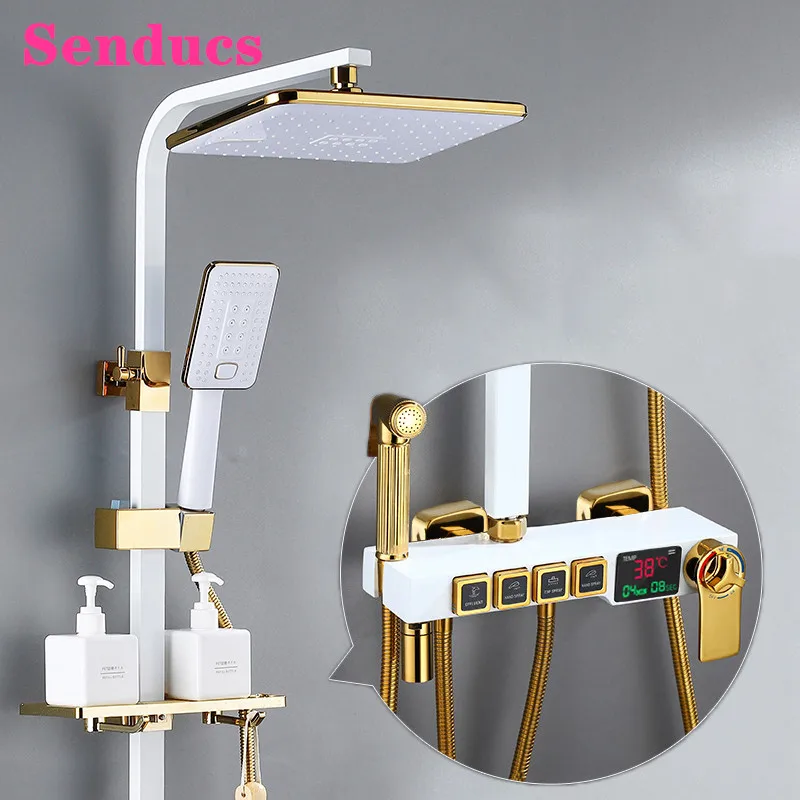 Digital Shower Set Luxury Thermostatic Bathroom Shower System Quality ...