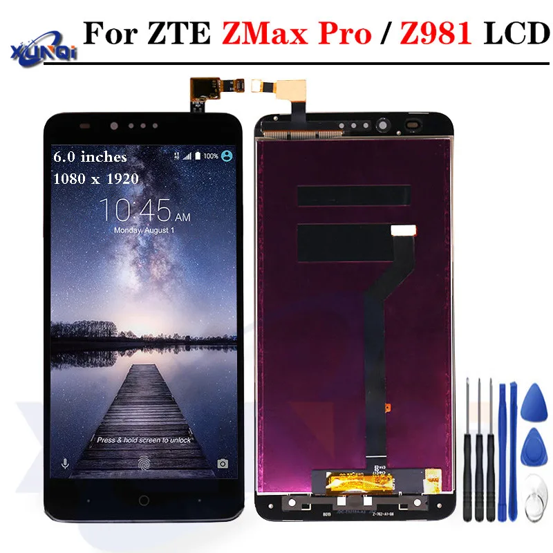 100% Tested Display For ZTE Zmax Pro Z981 LCD Display Touch Screen ...