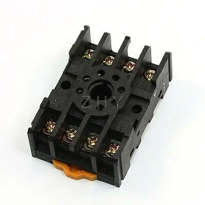 PF085A Black Relay Base Socket 8 Pin for MK2PK MK2P JQX 10 2Z|Relays ...
