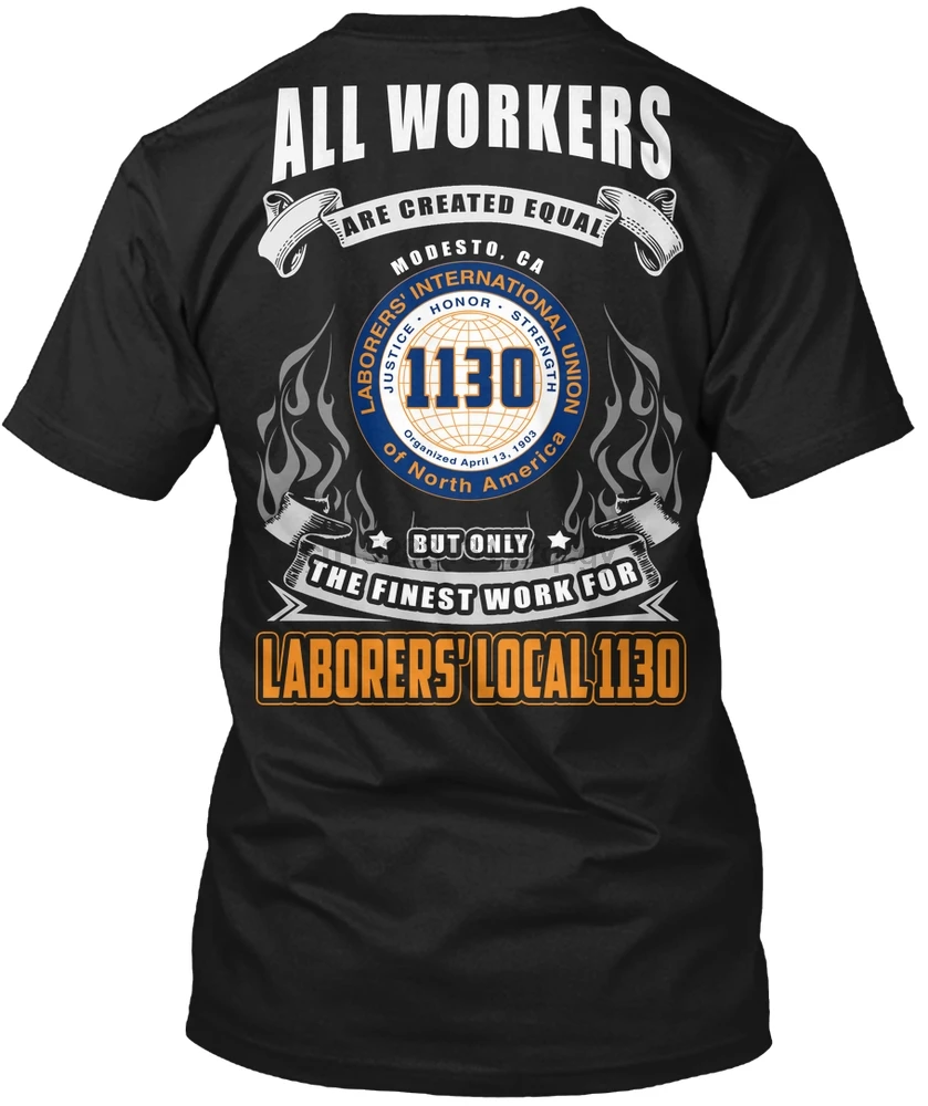 Camiseta masculina t shirt liuna worker local 1130| | - AliExpress